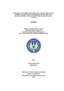 PENING KATAN KOMPETENSI SISWA D ALAM MATA PELAJ ARAN PEMB UATAN RANGKAIAN PENG END ALI DASAR ...